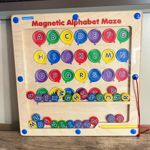 Lakeshore | Toys | Lakeshore Magnetic Alphabet Maze Wooden Learning Toy ...